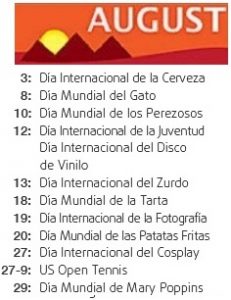 agosto - international day